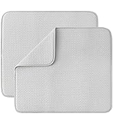 Amazon.com: Dish Drying Mat for Kitchen 2 Pack, Ultra Absorbent ...