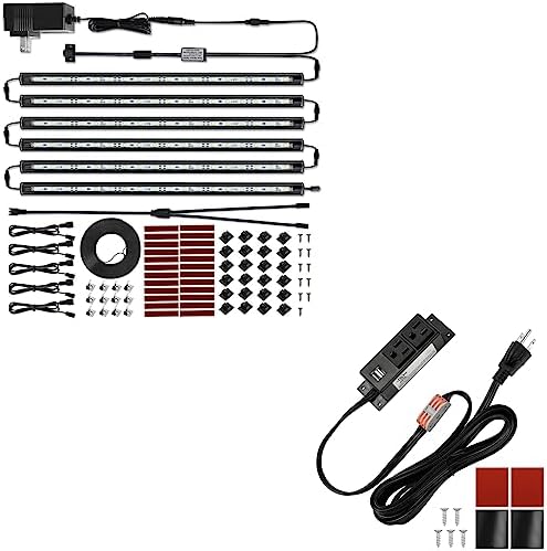 Litever Door Activated LED Light Strip Bar Kit for Safe Box, Closet ...