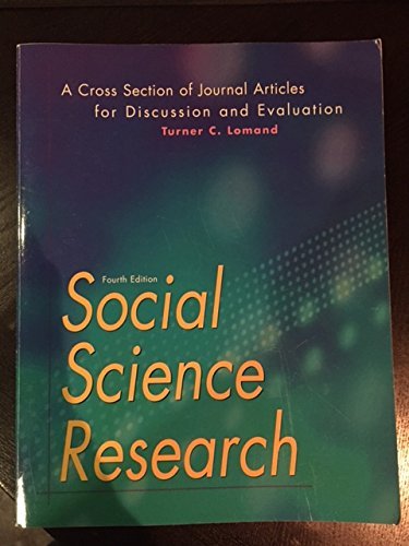 Amazon.com: Social Science Research: A Cross Section of Journal ...