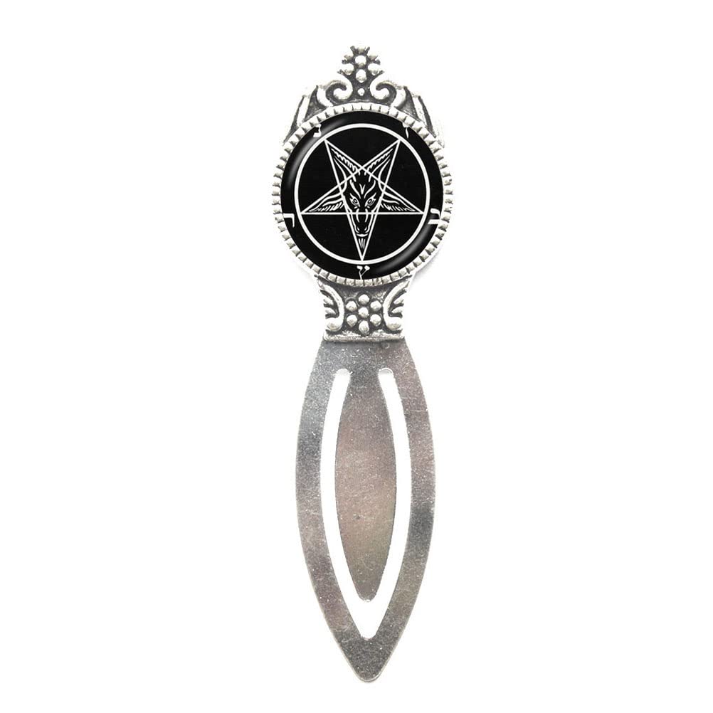 Amazon.com: Satanic Baphomet Inverted Pentagram Bookmarker Gothic ...