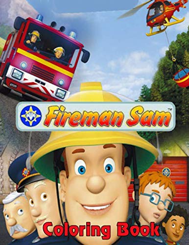 Fireman Sam Coloring Book 50 Giant Coloring Pages With Premium ...