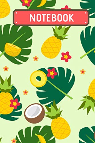 Pineapple Coconut Banana Notebook: Journal For Students, Lined Notebook ...