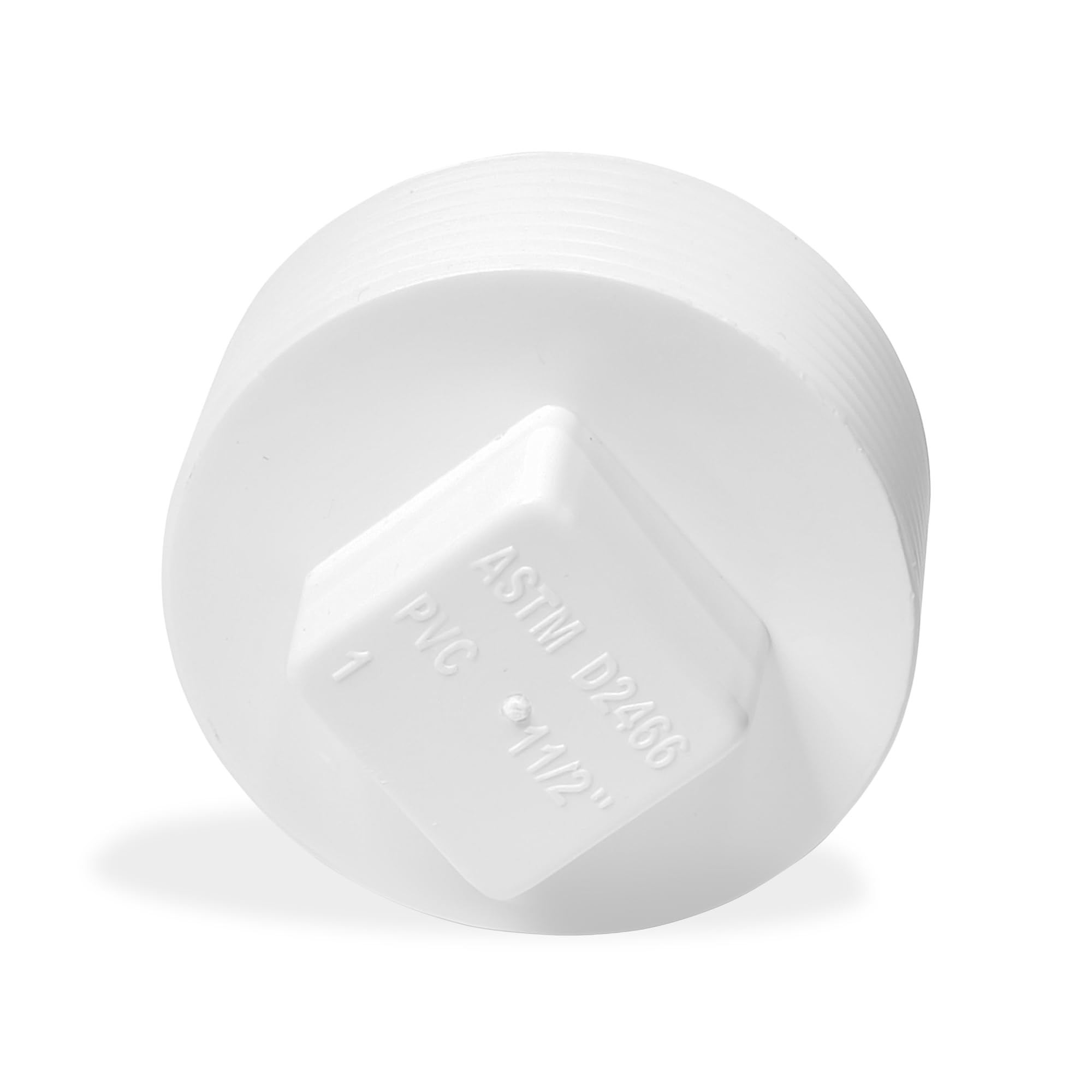 Amazon.com: 1-1/2 PVC Male Threaded Pipe End Cap- PVC Cleanout End Cap ...