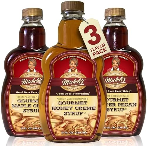 Amazon.com : Michele’s Syrup Variety pack – Maple Crème, Honey Crème ...