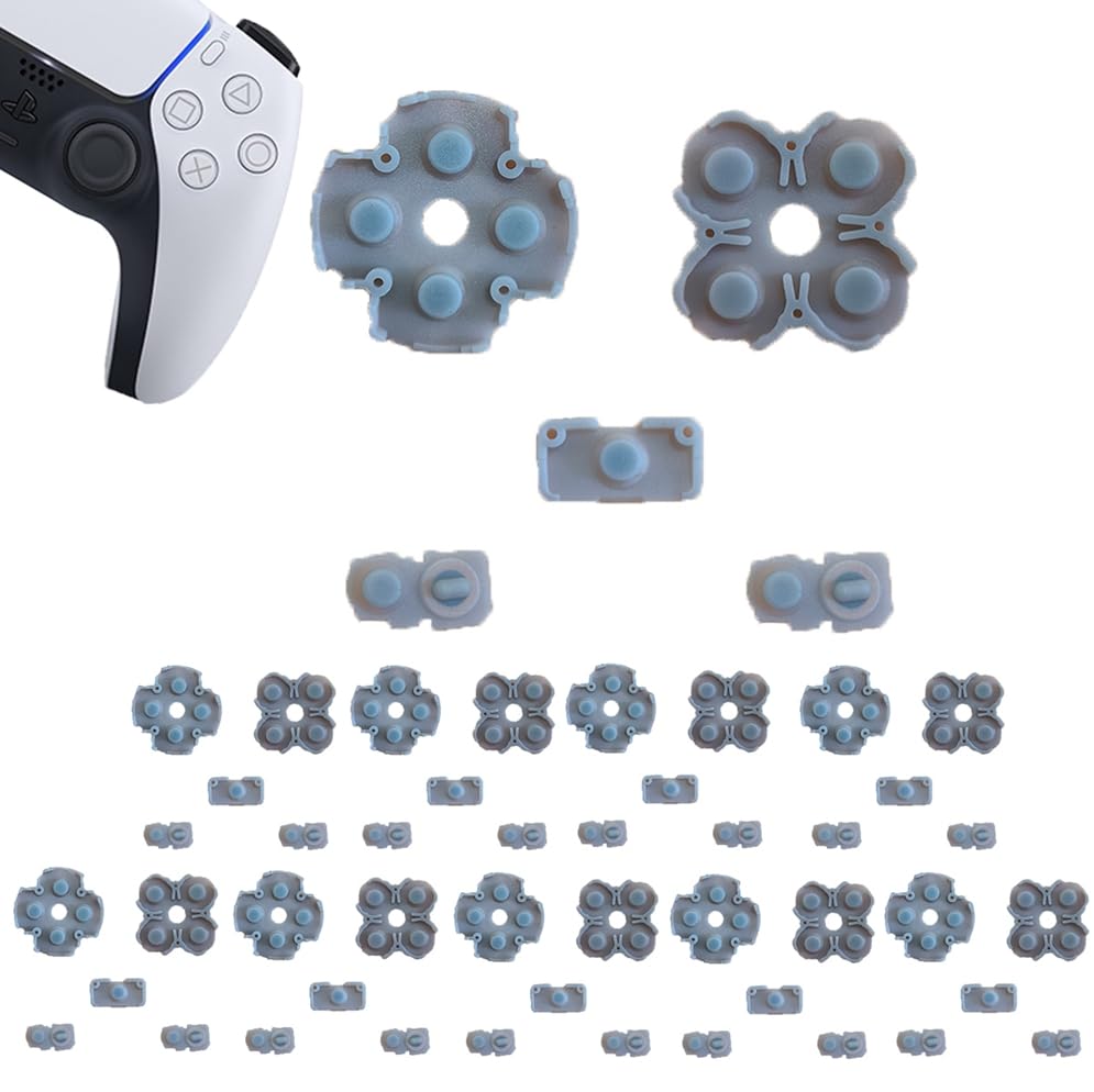10 Sets Silicone Conductive Rubber Pads Replacement for Playstation 5 ...