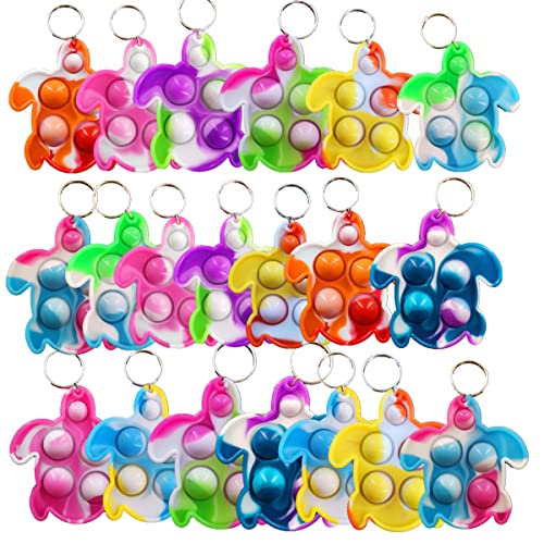 Roaqua 100 Packs Turtle Mini Pop Fidget, Autism Special Needs Squeeze ...