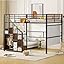 Dolamaní Loft bed shelf 140 x 200 cm with stairs for children and ...