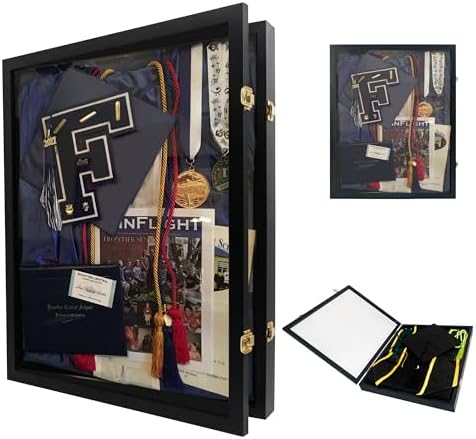 Amazon.com: DoubleFill 18 x 22 Inch Graduation Shadow Box Frame Shadow ...
