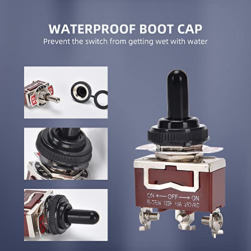 Snapklik.com : CNAODUN Waterproof Momentary Toggle Switch (ON)-Off-(ON ...