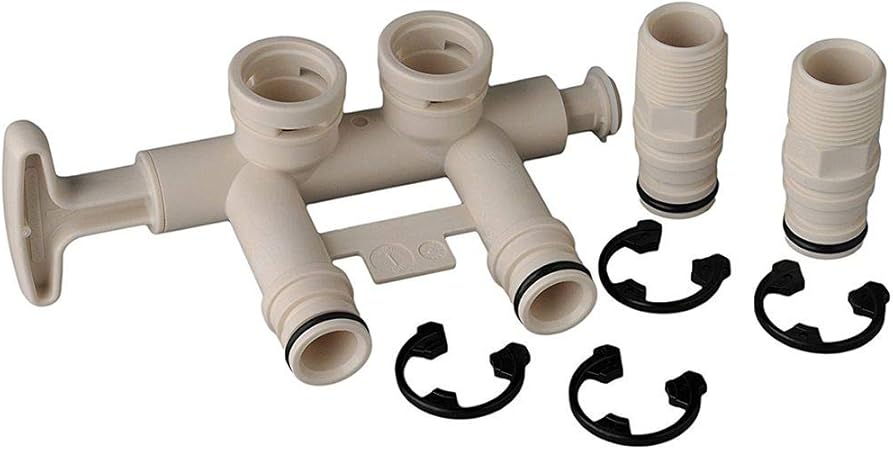 7345388 Water Softener Bypass Valve Assembly Kit With 2 Adapters