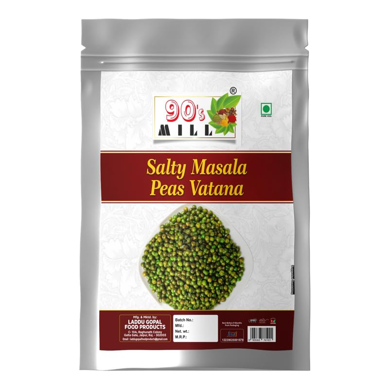 90's MILL Organic DIET Bhuna Hara Matar Green Salty Masala Peas Vatana ...