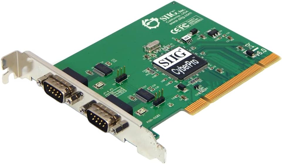 Amazon.com: SIIG CyberPro PCI 2S Serial I/O V6.0 Card JJ-P02083-S6 ...
