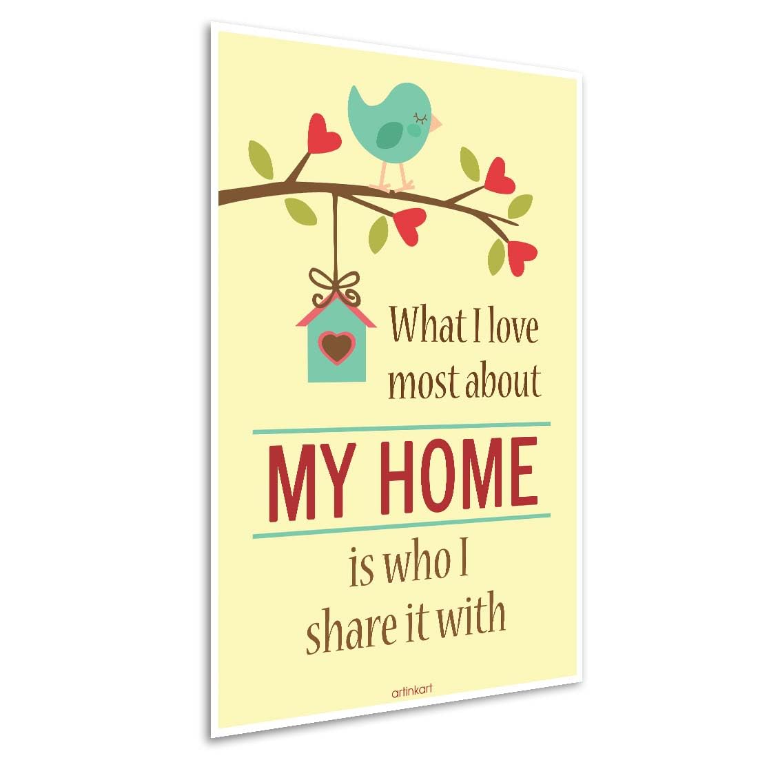 ArtinKart- My Home Poster, Family Quotes, Posters for Room Decoration ...
