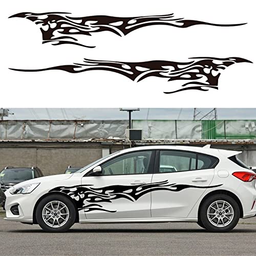 ISEE 360® 2 PCs Strip Car Door Stickers for All Cars Exterior Graphic ...
