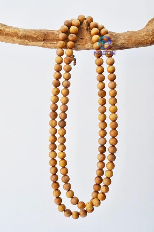 Retrend Design® Natural Sandalwood Mala White Chandan Mala Original ...