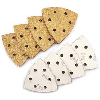 LYFJXX Triangular Sandpaper, 40 PCS Oscillating Sand Paper Set with ...