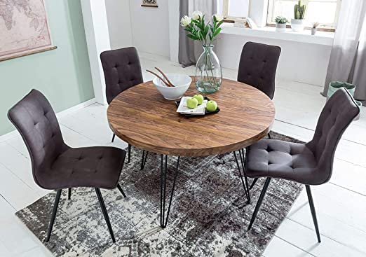 The MUEBLES Store Beautiful Round Shape Dining Table Set for Home Decor ...