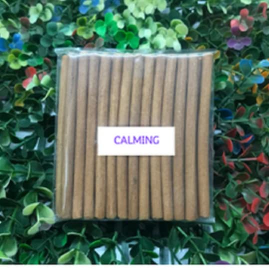 HAPPY SURROUNDINGS Calming Incense Dhoop Sticks (50 Sticks with Stand ...