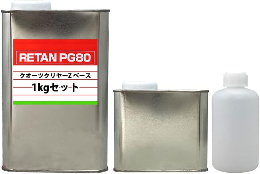 Amazon | ホートク 関西ペイントPG80#026 クリヤー 1kgセット（シンナー/硬化剤/道具付） 自動車用ウレタン塗料 2液 カンペ 透明 クリアー | ペイント | 車＆バイク