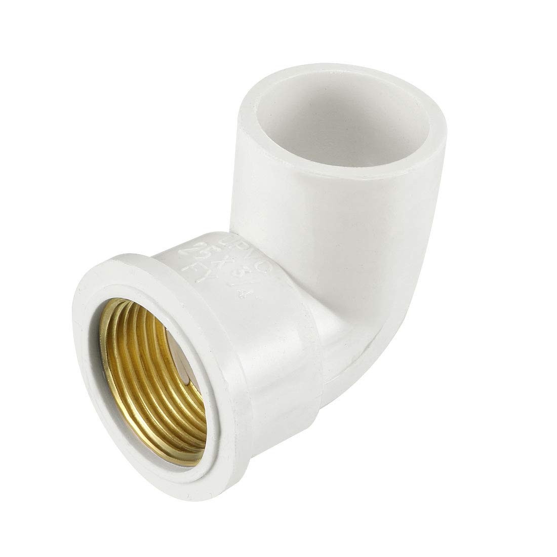 uxcell 25mm Slip x 3/4PT Female Thread 90 Degree PVC Pipe Fitting Elbow ...