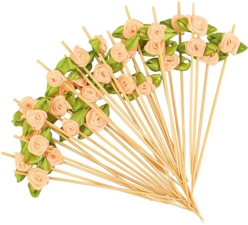 Amazon.com | 150 Pack of Decorative Toothpicks for Appetizers, Bamboo ...