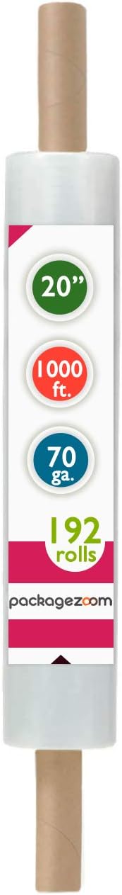 Amazon.com : 20 inch x 1000 Feet Stretch Wrap Extended Core Handle ...