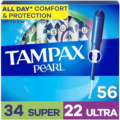 Amazon.com: Tampax Pocket Pearl Compact Tampons Duo Pack, Regular/Super ...
