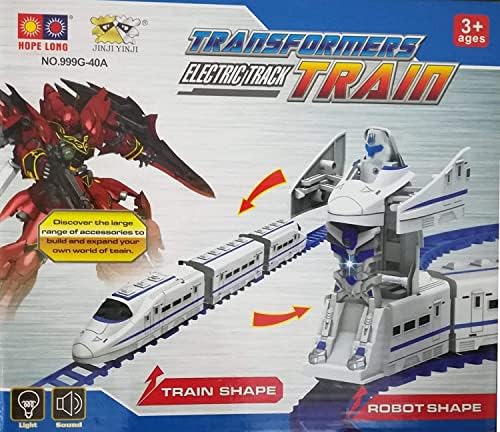 Generic Transformers Electric Track Train 2in1 Set With Light And Sound ...