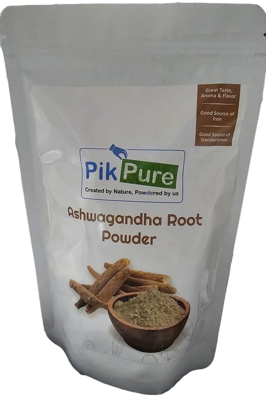 PikPure Ashwagandha Powder Organic Extra Strength Natural Formulation ...