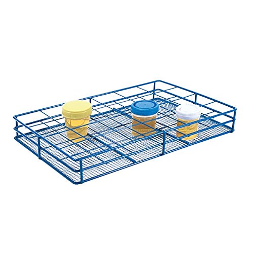 ABDOS P40111 Wire Sample Container Rack, Epoxy Coated Steel, 24 Place ...