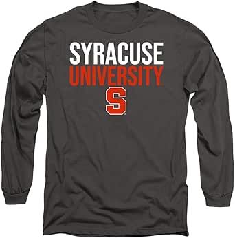 Amazon.com: Syracuse University Official Stacked Unisex Adult Long ...