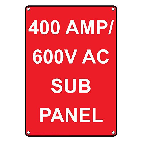 Amazon.com: Weatherproof Plastic Vertical 400 Amp/600V AC Sub Panel ...