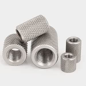 Amazon.co.jp: Knurled Round Coupling Nuts Stainless Steel Long Knurled Hand Tightening Nuts 2-10 ...
