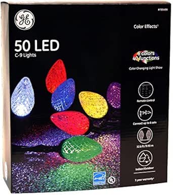 Amazon.com: GE Color Effects 50-Count 32.67-ft Multi-Function Color ...