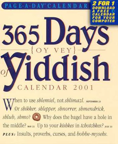 365 Days of Yiddish 2001 Calendar: Miriam Hoffman: 9780761120070 ...