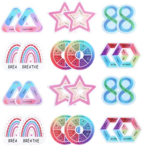Eowppue 30 PCS Calm Strips - Textured Anxiety Stickers for Enhanced ...