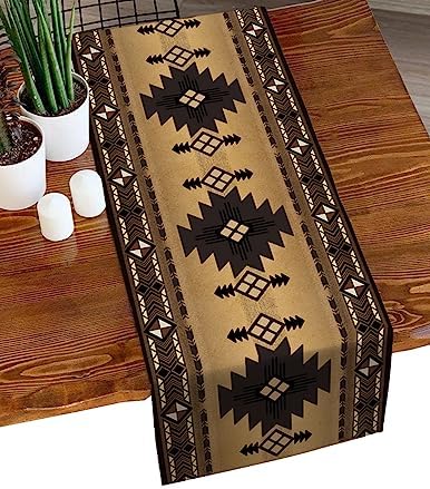 Amazon.com: Western Table Runner 36 Inches Short,Cotton Linen Small ...