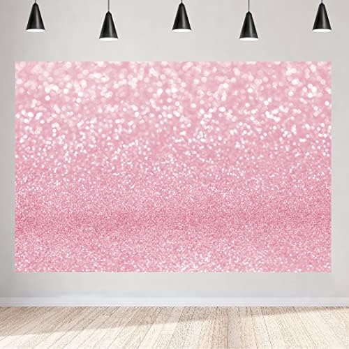Amazon.com : Aperturee 5x3ft Pink Bokeh Backdrop Abstract Glitter ...
