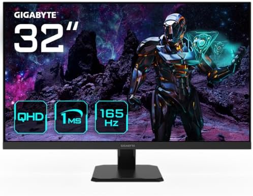 Gigabyte GS32Q 32 Inch QHD Gaming Monitor - 2560 x 1440 SS IPS, 165Hz ...
