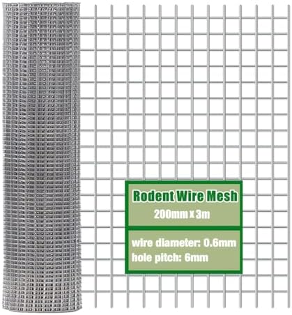 Rodent Mesh Roll 200mm x 3m,Galvanised Wire Mesh- Keep Rats Out ...