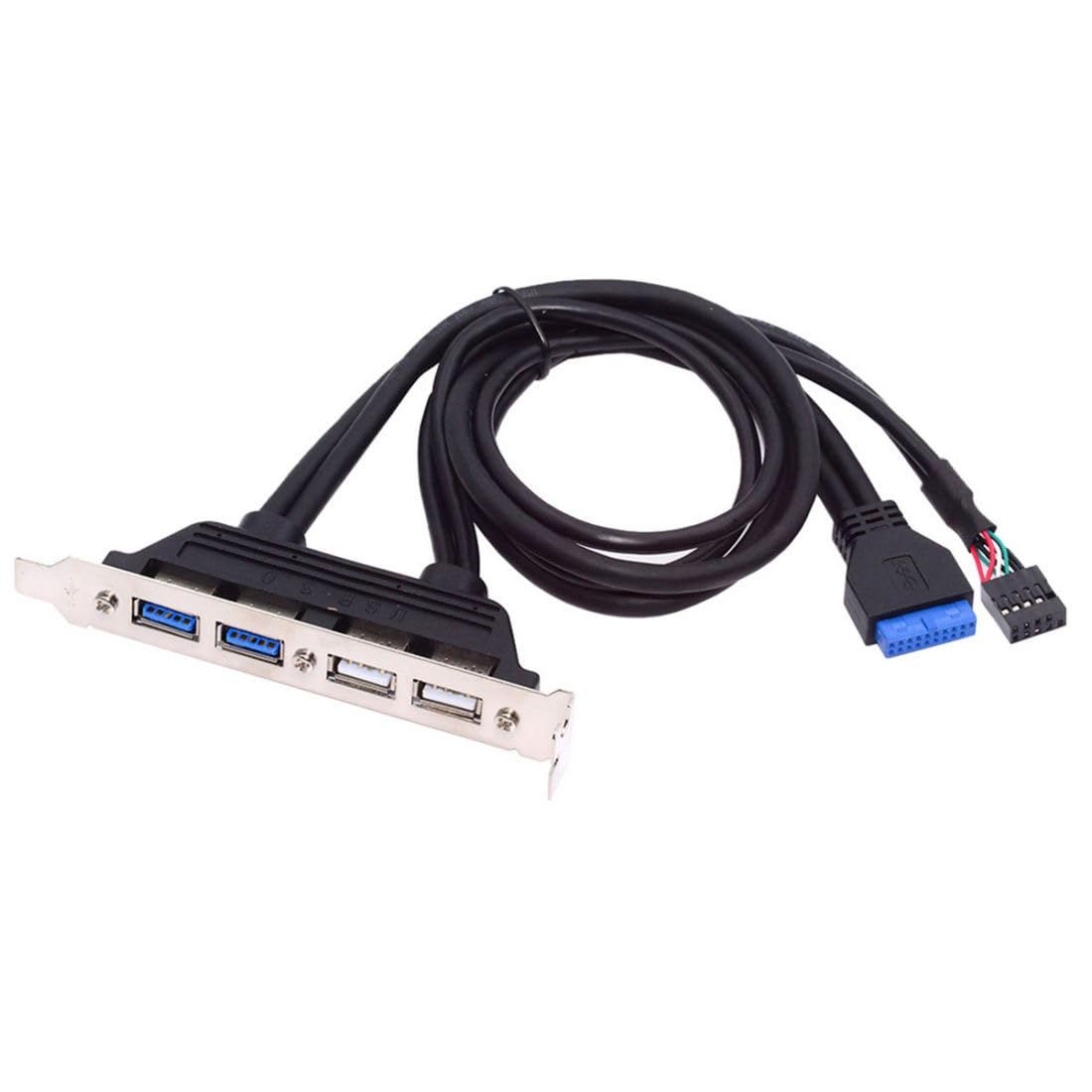 Amazon.com: ChenYang USB Front Panel Header 9/10Pin & 19/20Pin to 2 USB ...