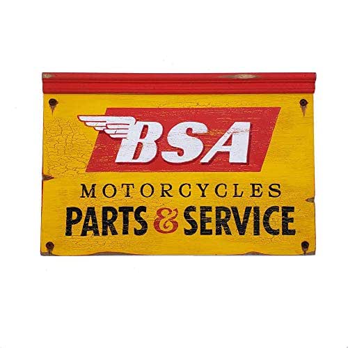 Amazon.com: Classic Motorcycle BSA sign hand painted : Home & Kitchen