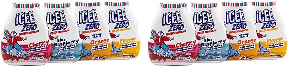 Amazon.com: ICEE Zero Calorie Cherry, Blue Raspberry, Orange and Mango ...