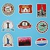Amazon.com: JJLIN 100pcs World Famous Tourism Country & Regions Logo ...