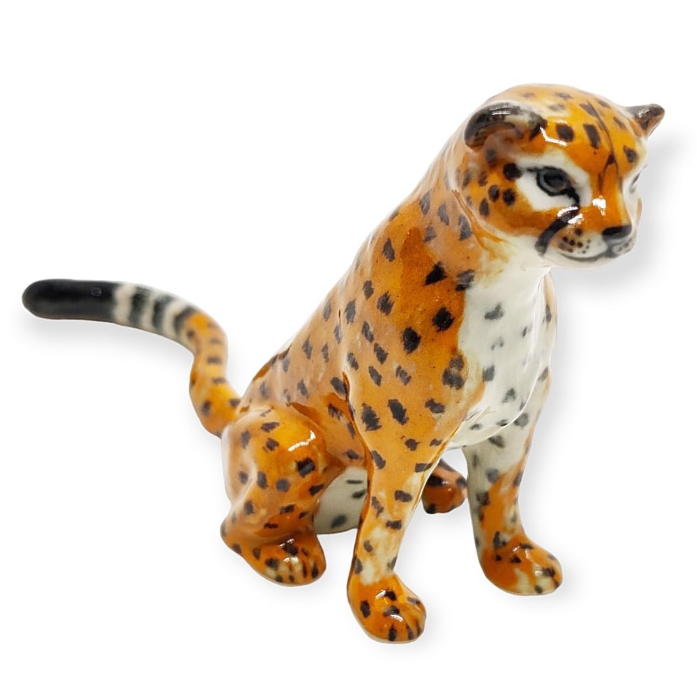 Amazon.com: WitnyStore Tiny 4" Long Sitting Cheetah Figurine ...