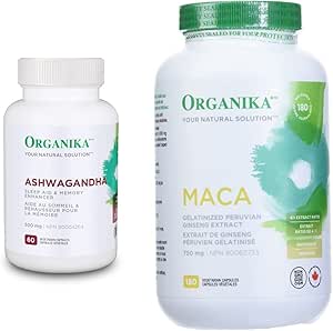 Organika Ashwagandha Stress Relief, Sleep Aid, Mood Enhancement ...
