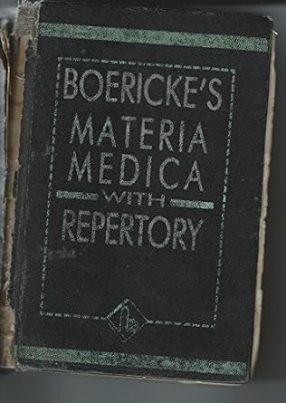 Pocket Manual of Homoeopathic Materia Medica with Repertory and Indian ...