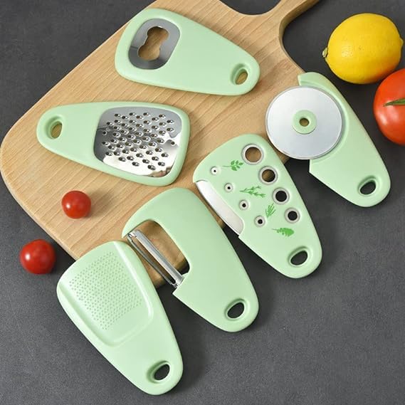 Buy Agabani Multipurpose Kitchen Gadgets Set 6 Pieces, Grater, Peeler ...