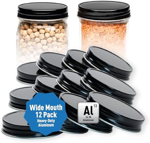 Amazon.com: AllSpice Rust-Proof Narrow Mouth Aluminum Metal Mason Jar ...