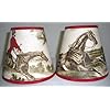 1 Candle Lampshade Handmade in UK - Vintage Hunting Scene : Amazon.co ...